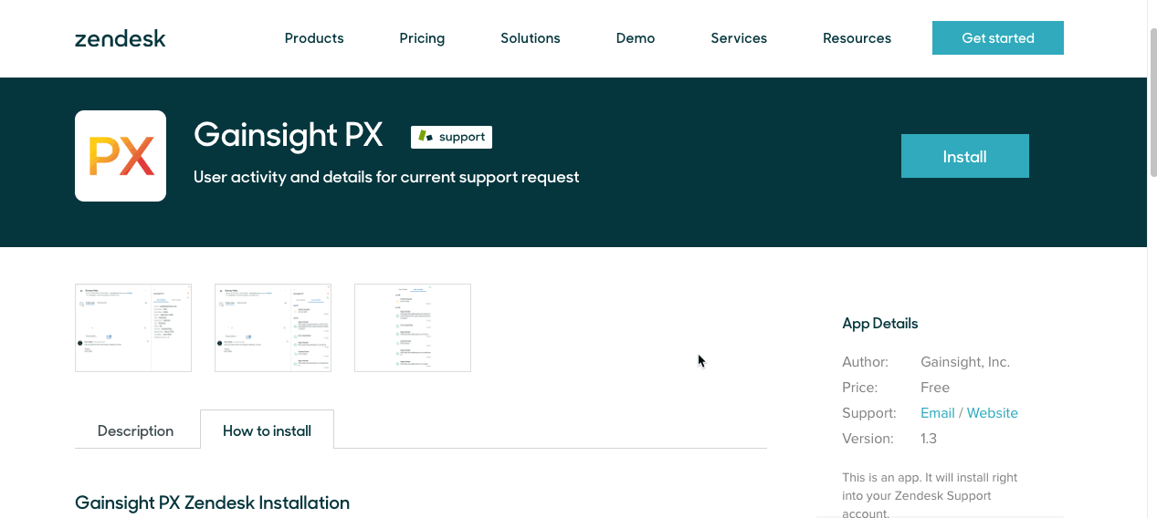 Gainsight PX Zendesk Integration - Gainsight Inc.