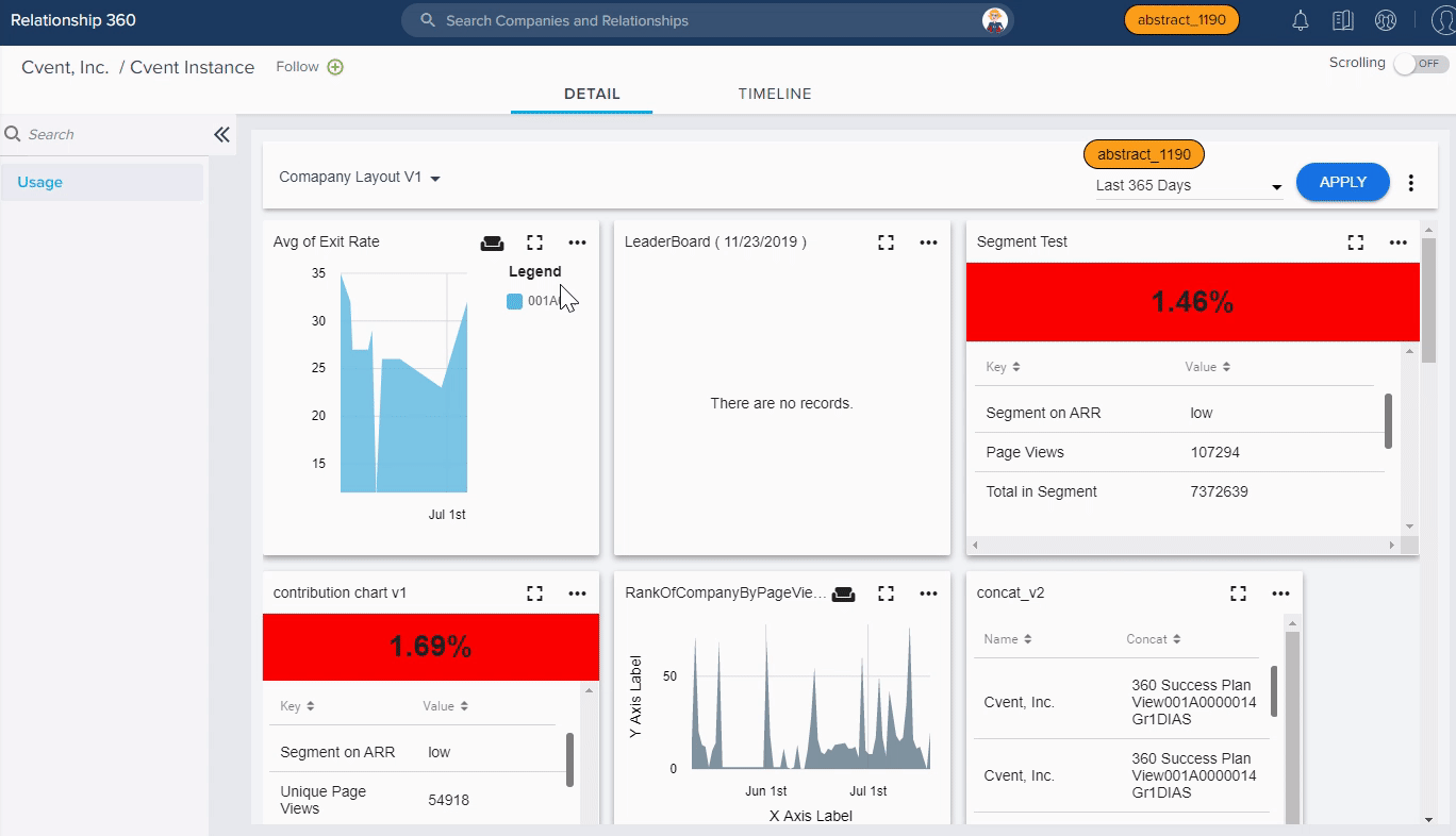 Overview of Relationship 360 Details - Gainsight Inc.