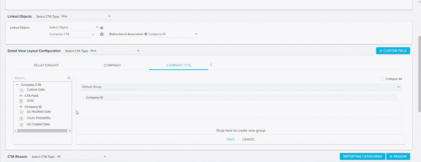 Configure Cta Linked Objects Gainsight Inc